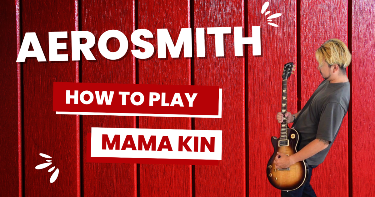 【タブ譜】Aerosmith - Mama Kin リフ奏法解説